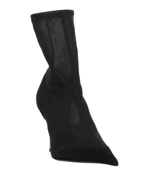 MUGLER Ankle Boots Size Textile Fibers, Leather