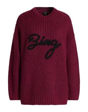 ANINE BING Sweater Burgundy Size Alpaca Wool, Wool, Polyamide, Polyacrylic