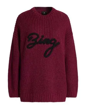 ANINE BING Sweater Burgundy Size Alpaca Wool, Wool, Polyamide, Polyacrylic