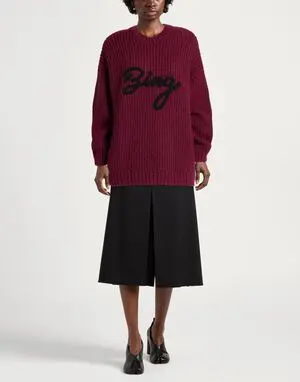 ANINE BING Sweater Burgundy Size Alpaca Wool, Wool, Polyamide, Polyacrylic