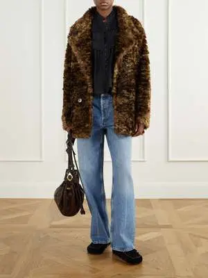 MARANT ETOILE Jya Double-breasted Plush Jacket