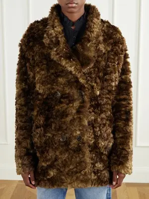 MARANT ETOILE Jya Double-breasted Plush Jacket