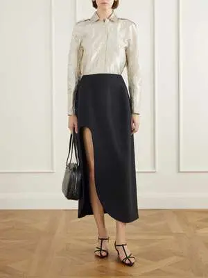JIL SANDER Wool Midi Skirt