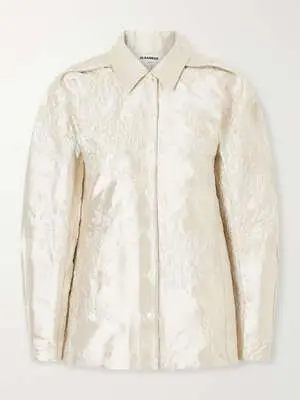 JIL SANDER Floral-jacquard Shirt