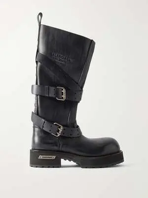 Balenciaga Venom Leather Ankle Boots