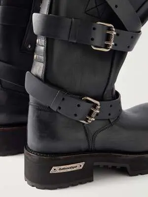 Balenciaga Venom Leather Ankle Boots