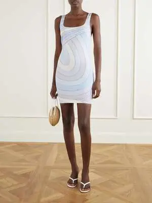 Emilio Pucci Printed Stretch-jersey Mini Dress