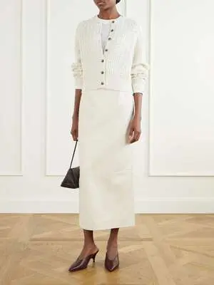 Loulou De Saison Edie Bubble-stitch Cashmere Cardigan