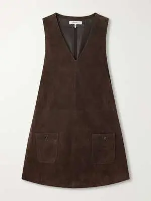 FRAME Safari Tent Suede Mini Dress