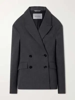 Balenciaga Stola Double-breasted Wool Jacket