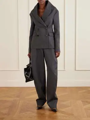 Balenciaga Stola Double-breasted Wool Jacket