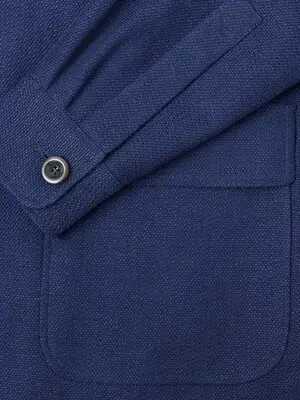 Ralph Lauren Purple Label Cotton-blend Waffle-knitted Blazer