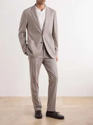 SLOWEAR Wool-blend Flannel Blazer Jacket