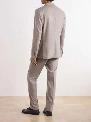 SLOWEAR Wool-blend Flannel Blazer Jacket