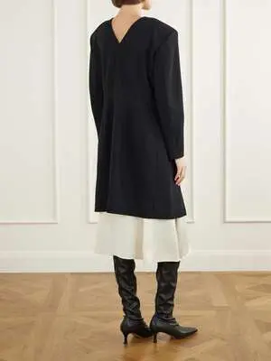 JIL SANDER Pleated Wool Blouse