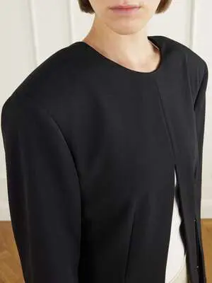 JIL SANDER Pleated Wool Blouse