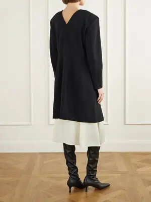JIL SANDER Pleated Wool Blouse