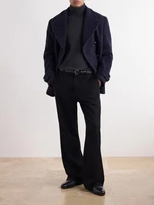 SLOWEAR Montedoro Wool-blend Peacoat