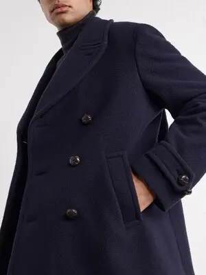 SLOWEAR Montedoro Wool-blend Peacoat