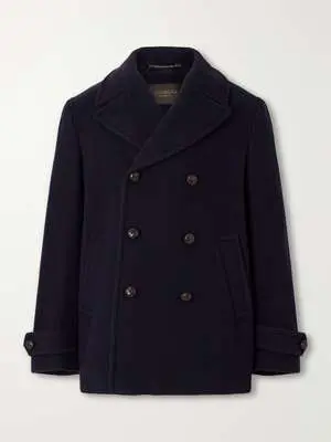 SLOWEAR Montedoro Wool-blend Coat - Navy