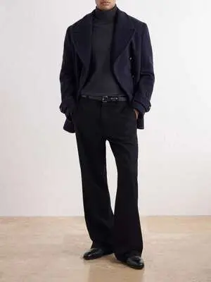 SLOWEAR Montedoro Wool-blend Coat - Navy
