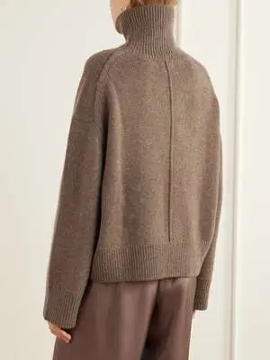 Loulou De Saison Jonah Cashmere Cropped Turtleneck