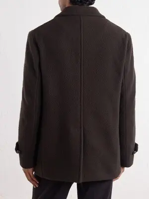 SLOWEAR Double-breasted Wool-blend Peacoat