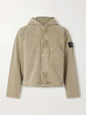 Stone Island Hooded Denim Jacket
