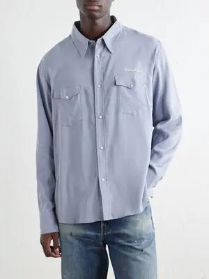 Visvim Meridian Logo-embroidered Canvas Shirt