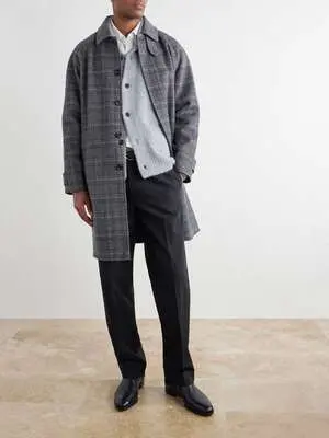 Hartford Graig Wool-blend Checked Coat