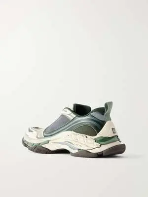 Balenciaga Triple S.2 Rubber-trimmed Mesh Sneakers - Green