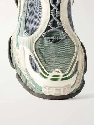 Balenciaga Triple S.2 Rubber-trimmed Mesh Sneakers - Green