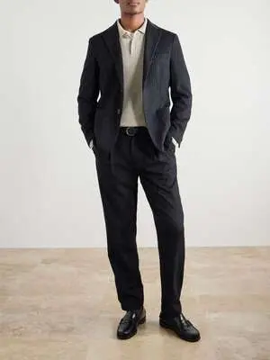 Barena Venezia Pinstriped Wool-blend Blazer