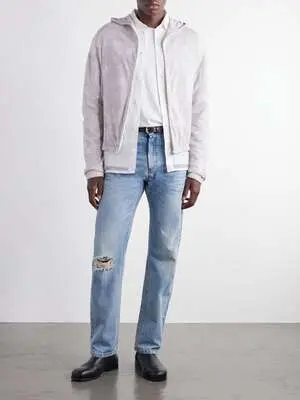 ADON Straight-leg Distressed Jeans