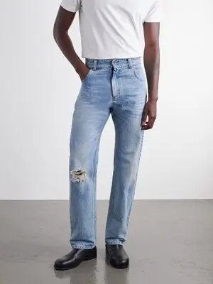 ADON Straight-leg Distressed Jeans
