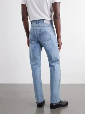 ADON Straight-leg Distressed Jeans