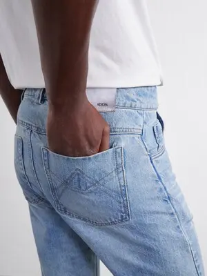 ADON Straight-leg Distressed Jeans