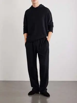 THE ROW Nogari Straight-leg Cotton-blend Cashcot Terry Sweatpants