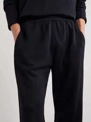 THE ROW Nogari Straight-leg Cotton-blend Cashcot Terry Sweatpants