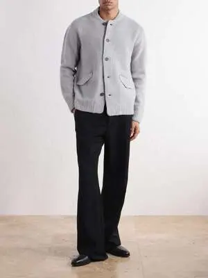 SLOWEAR Wool And Cashmere-blend Knitted Bomber Jacket