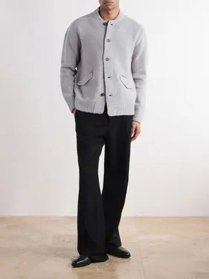 SLOWEAR Wool And Cashmere-blend Knitted Bomber Jacket