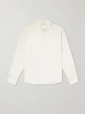Gabriela Hearst Abbe Cotton And Cashmere-blend Shirt - Ivory