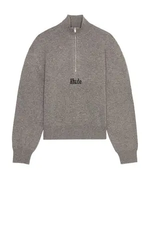Rhude Quarter Zip Knit Top