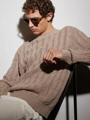 Zegna Geometric Square-frame Acetate Sunglasses
