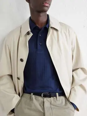 Brioni Wool And Silk-blend Polo Shirt