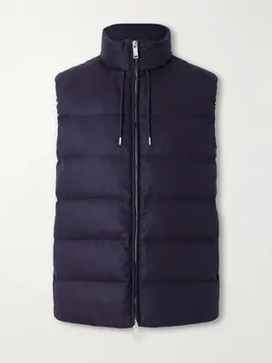 SLOWEAR Slowear - Padded Wool And Cashmere-Blend Gilet - Men - Blue  Blue