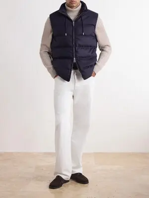 SLOWEAR Padded Wool And Cashmere-blend Gilet