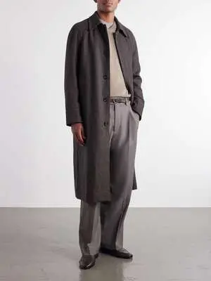 Oliver Peoples Lothian Houndstooth Tweed Coat