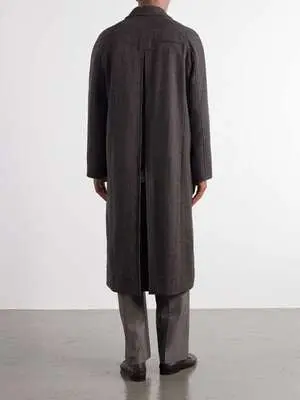 Oliver Peoples Lothian Houndstooth Tweed Coat