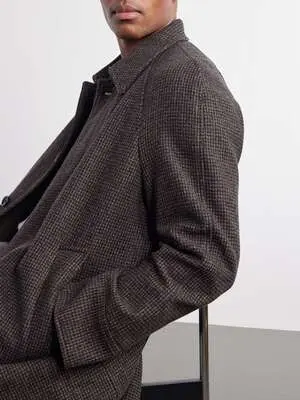 Oliver Peoples Lothian Houndstooth Tweed Coat